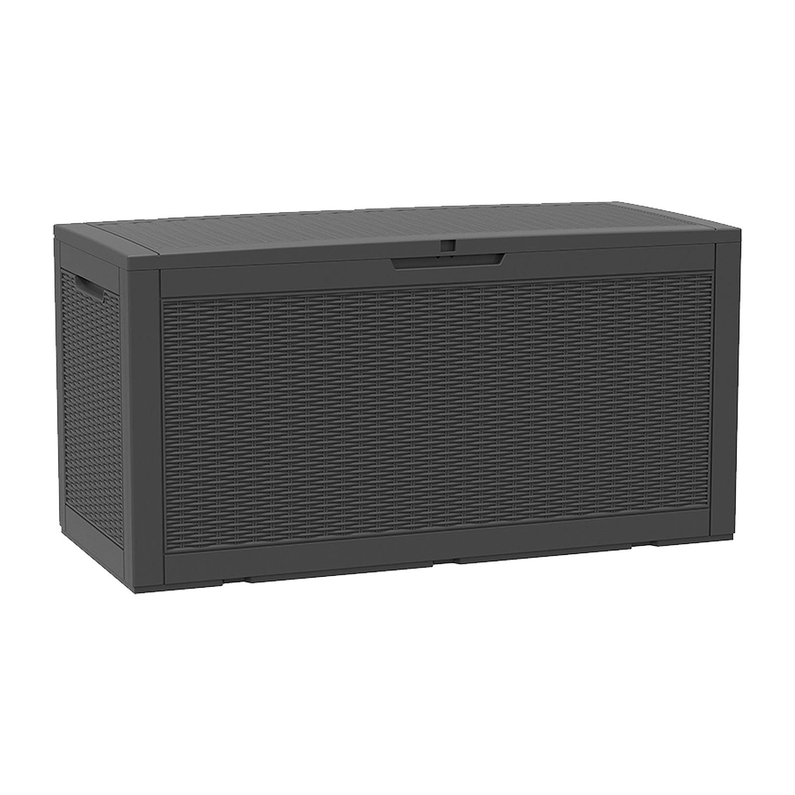 380L/100Gal Litre Patio Weatherproof Deck Box Storage Cabinet with Gas ...