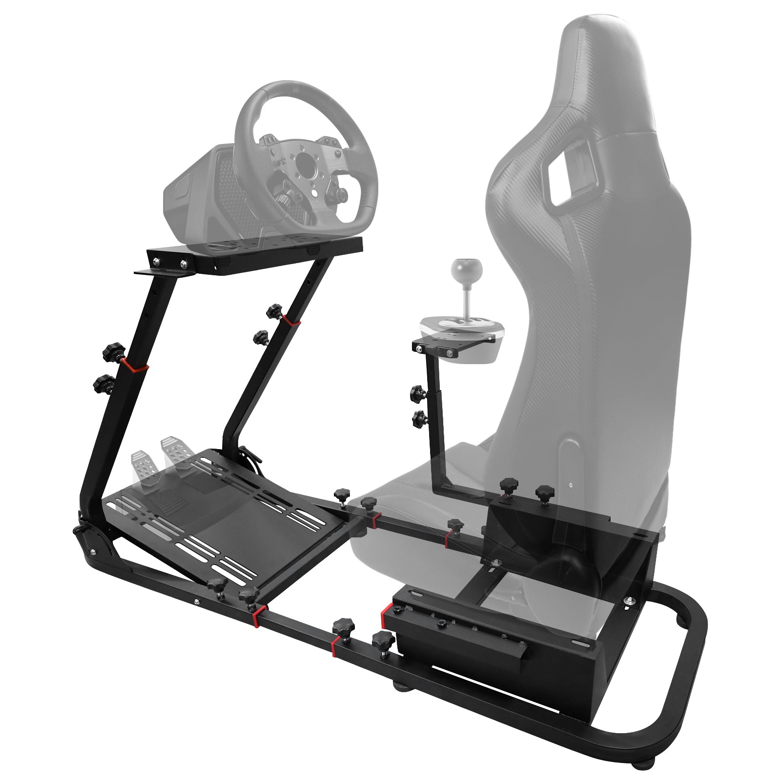 Racing Simulator Cockpit Adjustable Wheel Stand Racing Steering Shifte ...